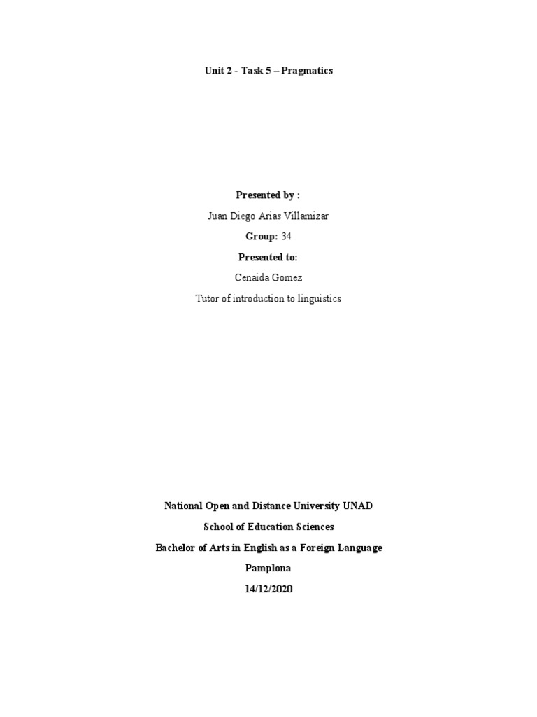 518017-Task 5 - Juan Diego Arias Villamizar | PDF | Linguistics | Grammar