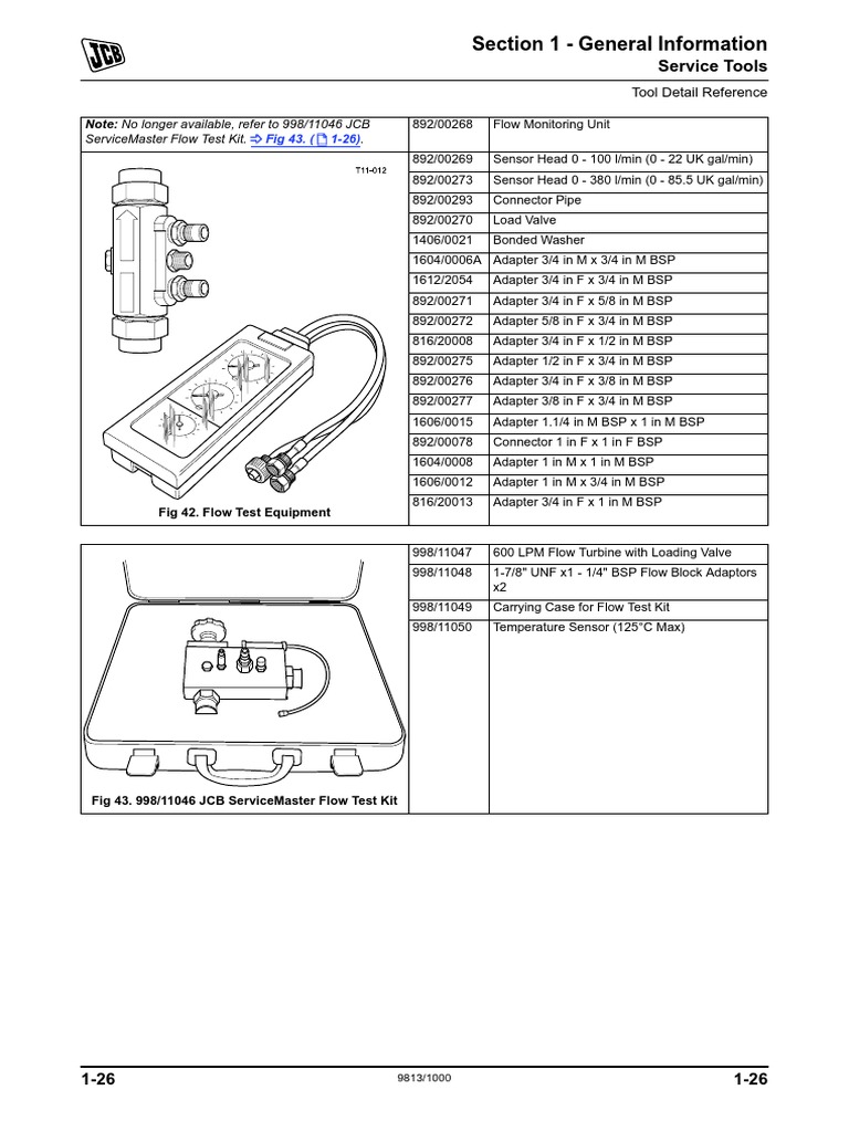 Service Tools: Section 1 - General Information | PDF | Gases | Chemical Engineering