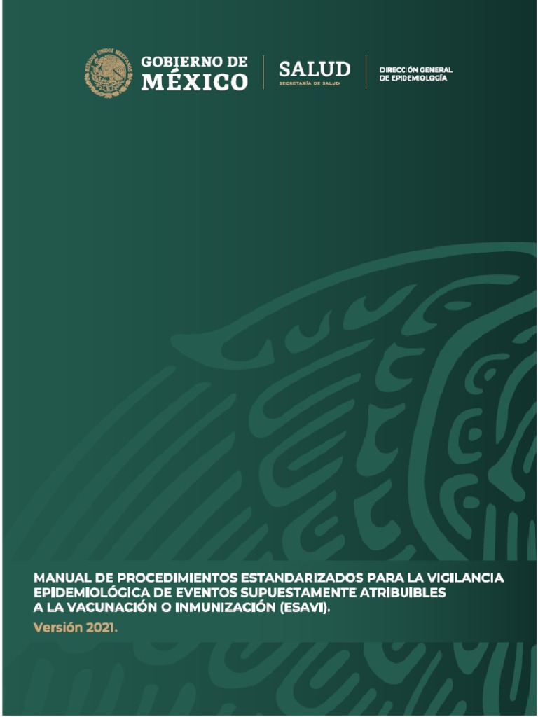 Manual Esavi 2021 | PDF | Vigilancia | Vacunas