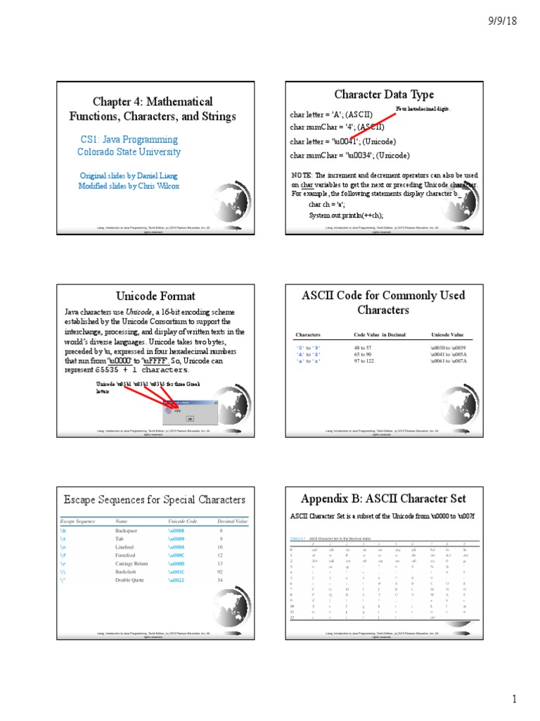 Character Data Types and Operations in Java | PDF | Method (Computer ...