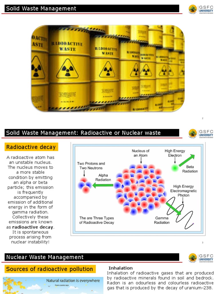 Radioactive Waste Management Overview | PDF | Radioactive Waste ...