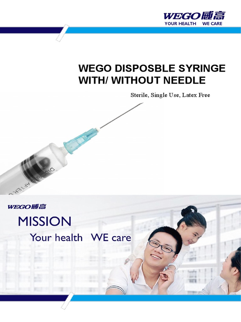 WEGO Disposable Syringe Overview | PDF | Syringe | Industrial Processes