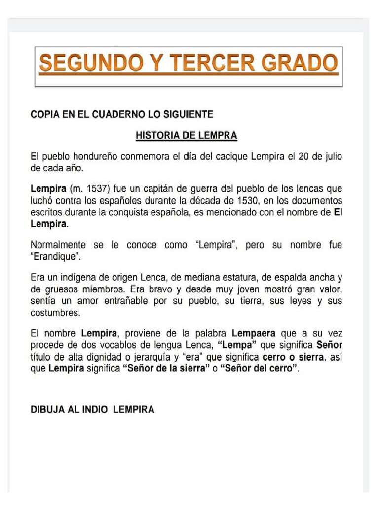 Historia de Lempira | PDF