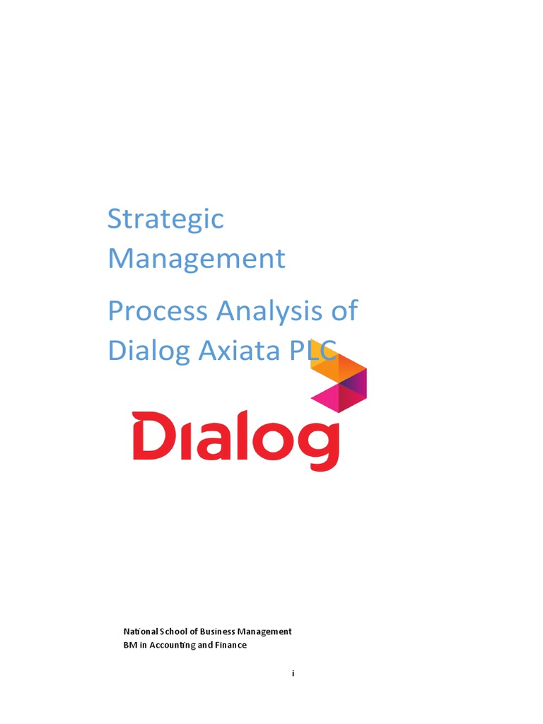 Dialog - Strategic Managemnet FInalized-6 | PDF | Strategic Management ...
