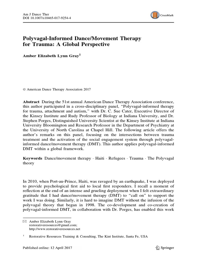 Polyvagal-Informed DMT | PDF | Psychotherapy | Psychological Trauma