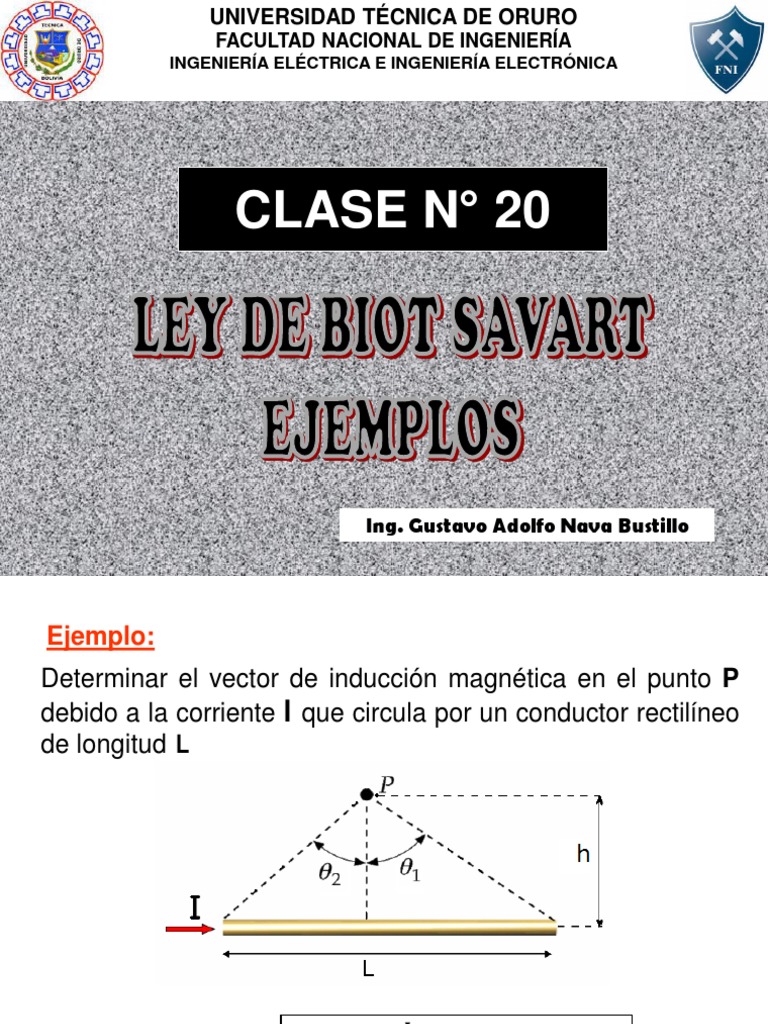 Clase #20 Ejemplos Ley de Biot Savart | PDF | Filosofía natural | Magnetismo