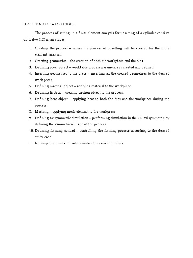 Upset Forging Simufact Forming | PDF | Heat | Forging