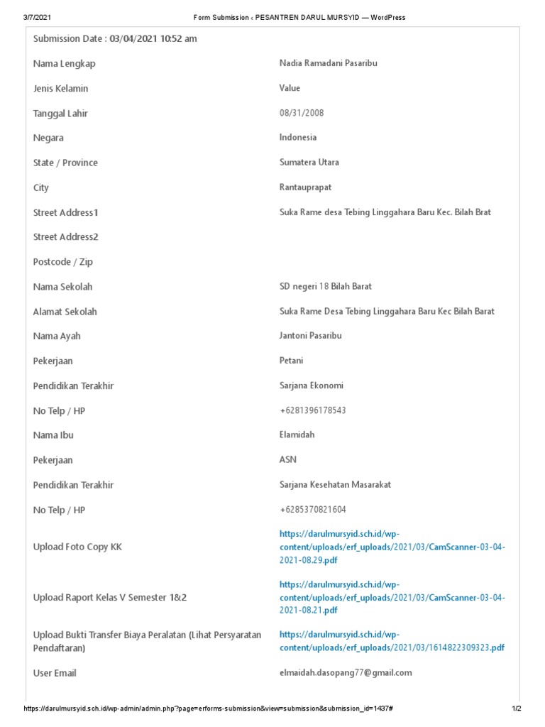 Nadia Ramadhani | PDF