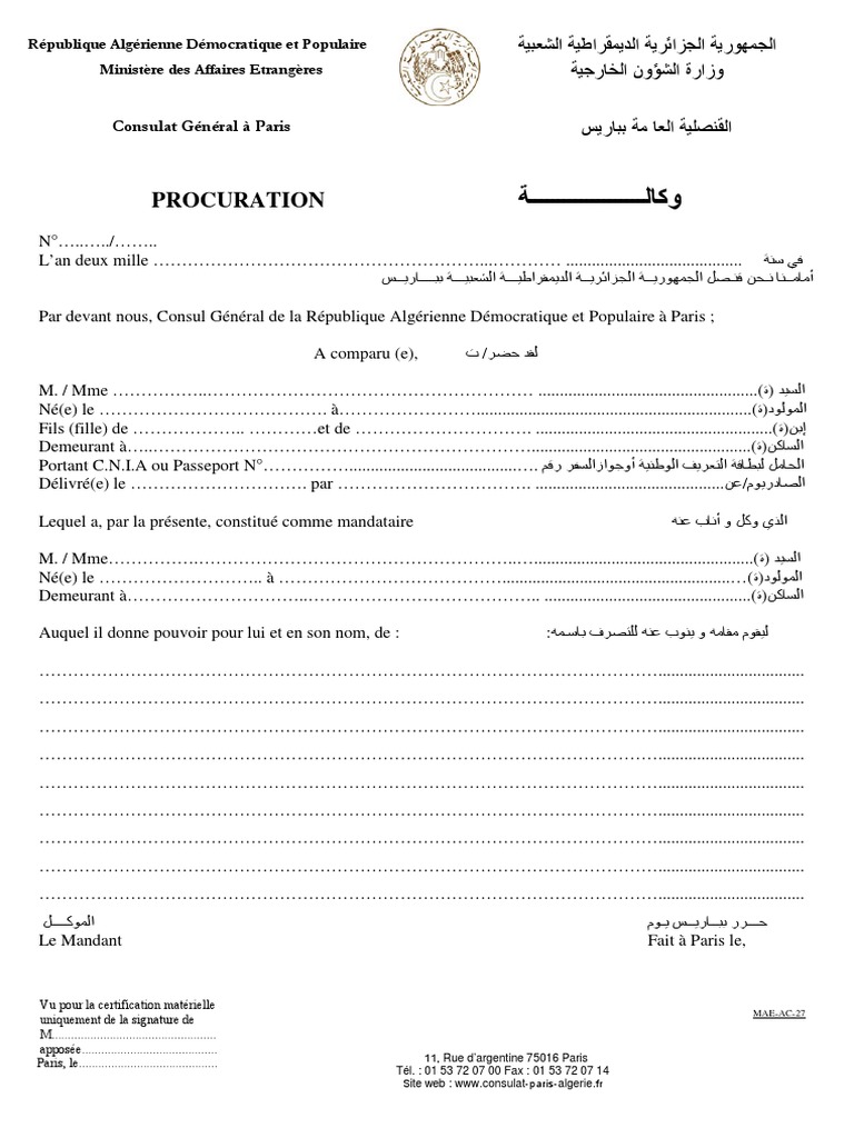 Procuration | PDF