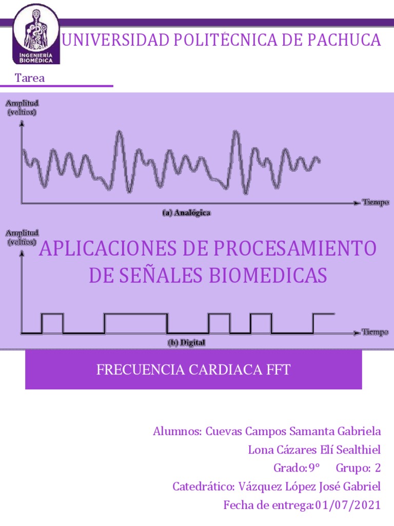 Tarea 6 Ecg FFT | PDF | Transformada de Fourier | Transformada rápida ...