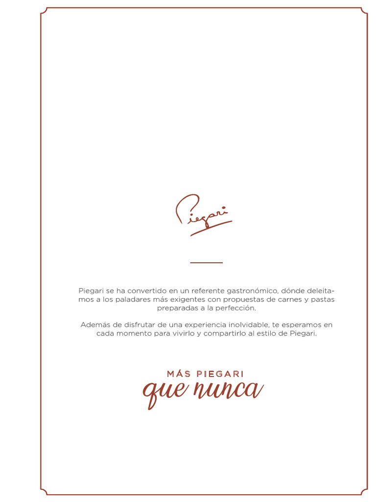 Piegari: Carnes y Pastas Gourmet | PDF | Alimentos | Cocina