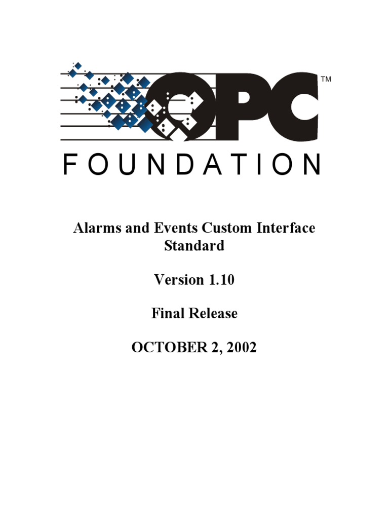 Opc Ae Specification Pdf Component Object Model Server Computing