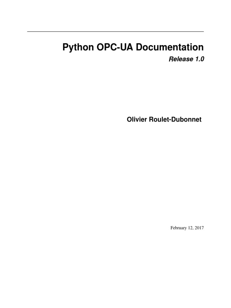 Python Opcua | PDF | Parameter (Computer Programming) | Method ...