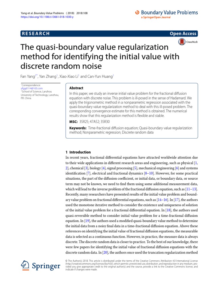 The Quasi-Boundary Value Regularization Method For Identifying The Initial Value With Discrete ...