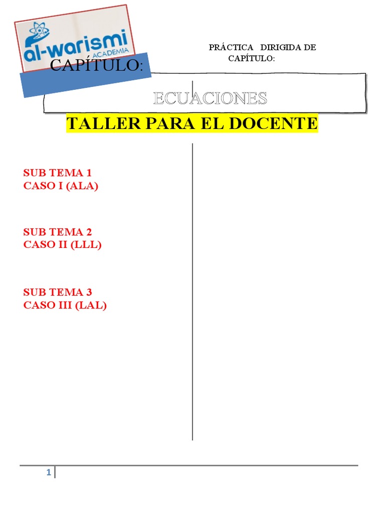 Plantilla de Separata | PDF | Métodos y materiales de enseñanza