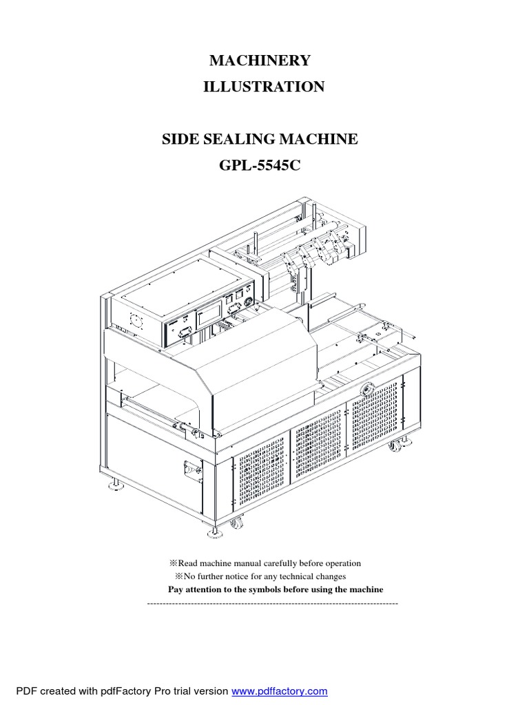GPL-5545C Manual - New | PDF | Belt (Mechanical) | Machines