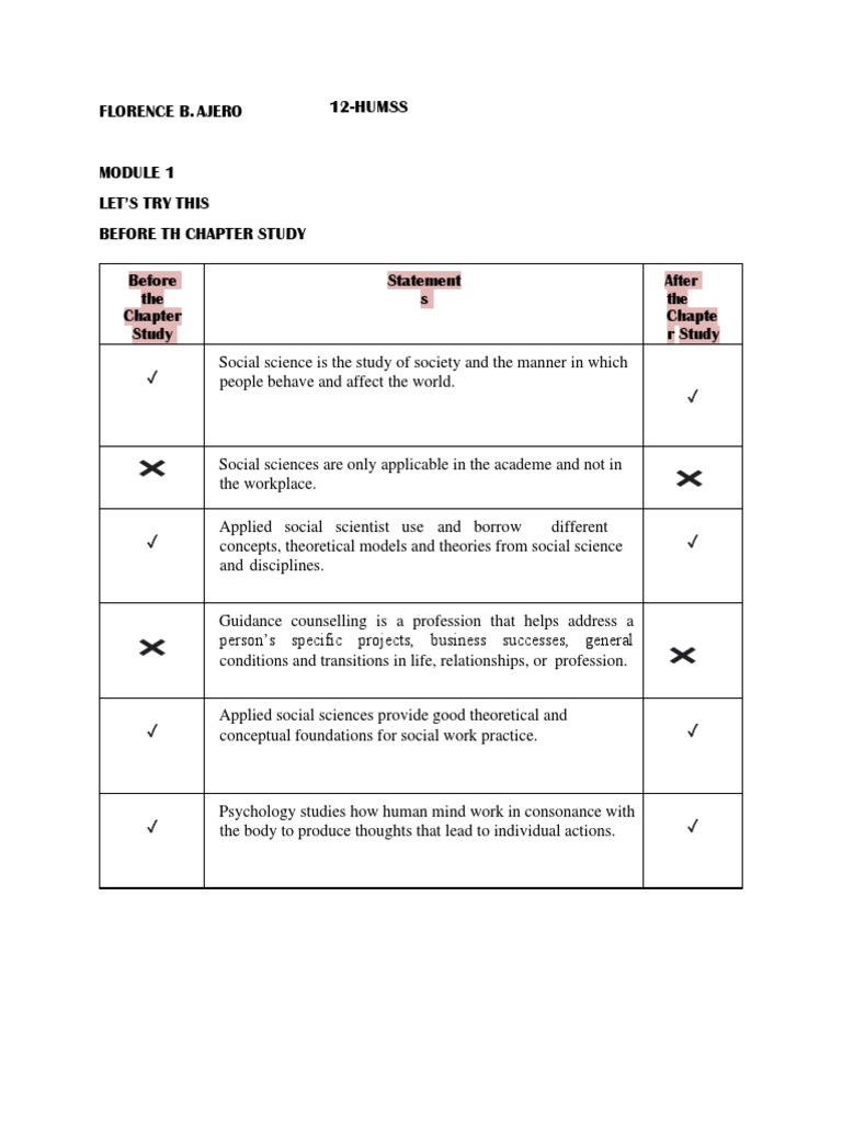 Diass 12-Humss | PDF | Social Sciences | Science