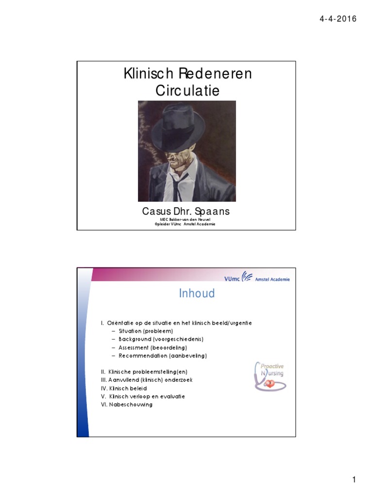 Klinische Redeneren Circulatie | PDF