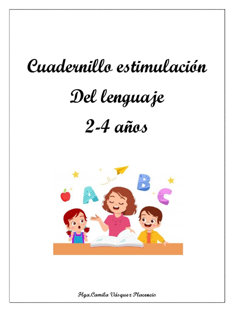 Cuadernillo Estimulación Del Lenguaje 2-4 Años Final. | PDF | Color