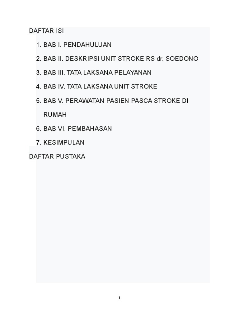 Unit Stroke RS Soedono: Perawatan Efektif | PDF | Kesehatan Holistik ...