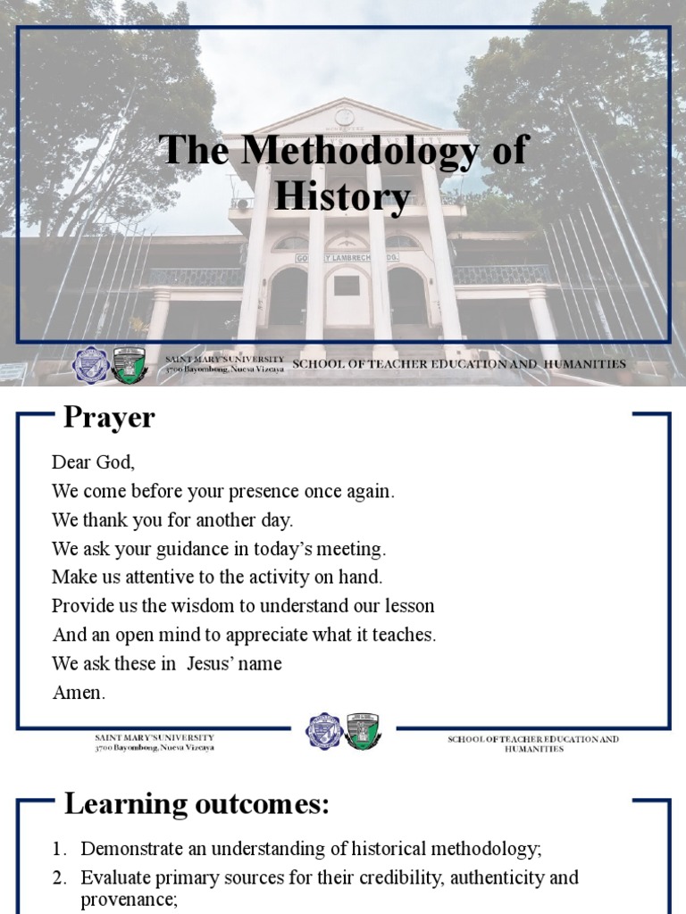 The Methodology of History | PDF | Historian | Positivism