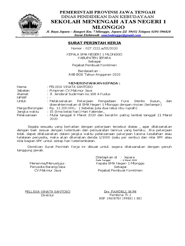 SPK BOS Kursi Lab. 2020 | PDF