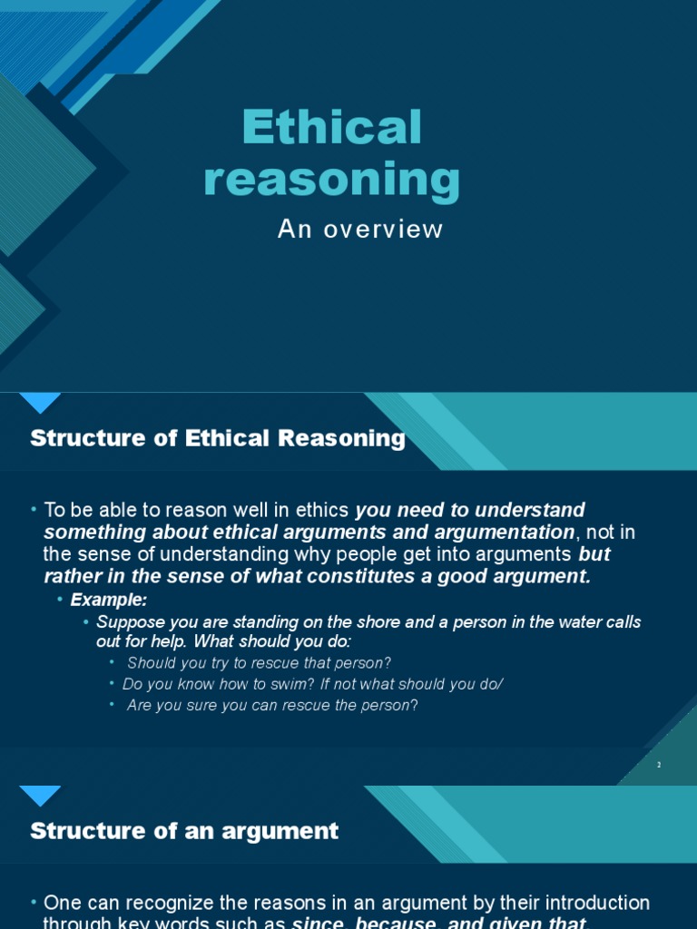 Understanding Ethical Reasoning | PDF | Argument | Reason