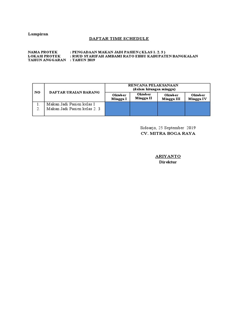 Kualifikasi CV. MITRA BOGA RAYA | PDF