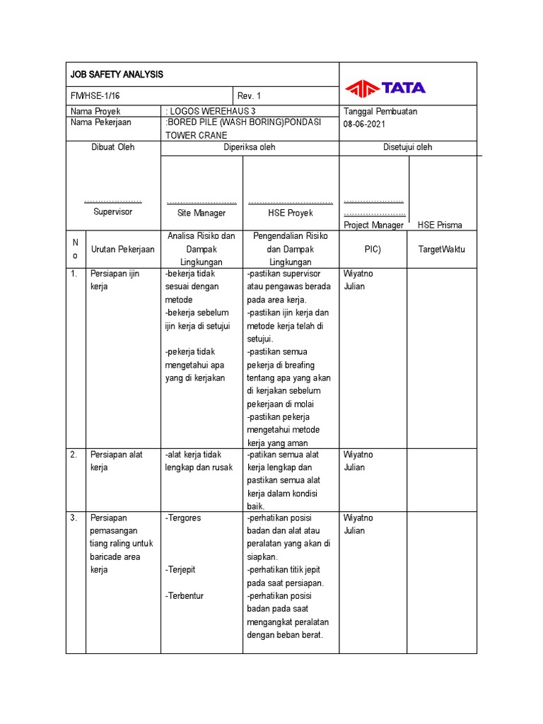 FM - Hse Jsa Bor Pile 2020 | PDF