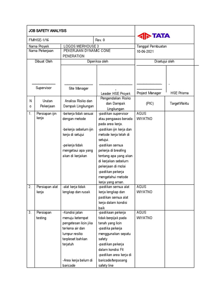 Fm Hse Jsa Dynamic Cone Peneration Test Pdf