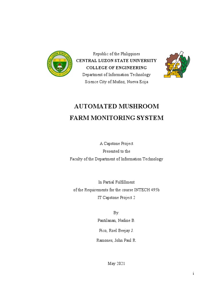 Automated Mushroom Farm Monitoring System, Capstone 2 Project ...