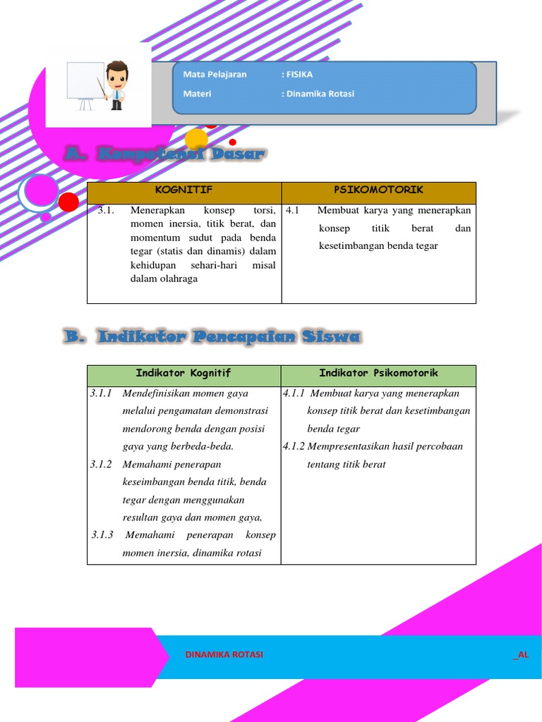 DINAMIKA ROTASI (Hubungan Momen Gaya Dan Momentum Sudut) | PDF