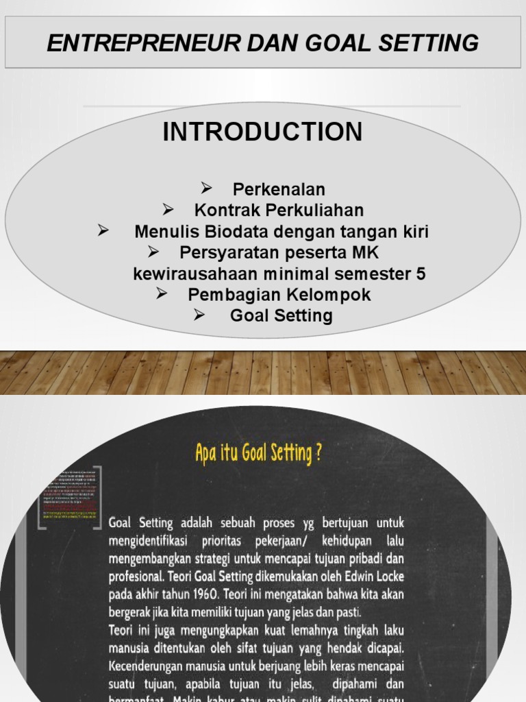 Kewirausahaan & Goal Setting | PDF