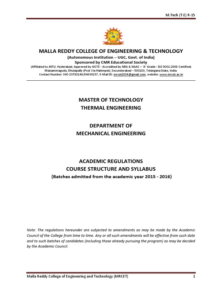 M.tech Thermal | PDF | Mathematical Optimization | Thesis