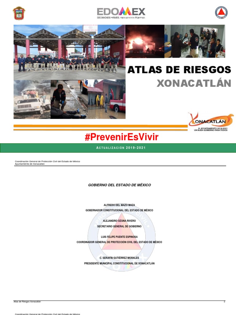 Atlas Xonacatlan 2020 | PDF | Defensa Civil | México