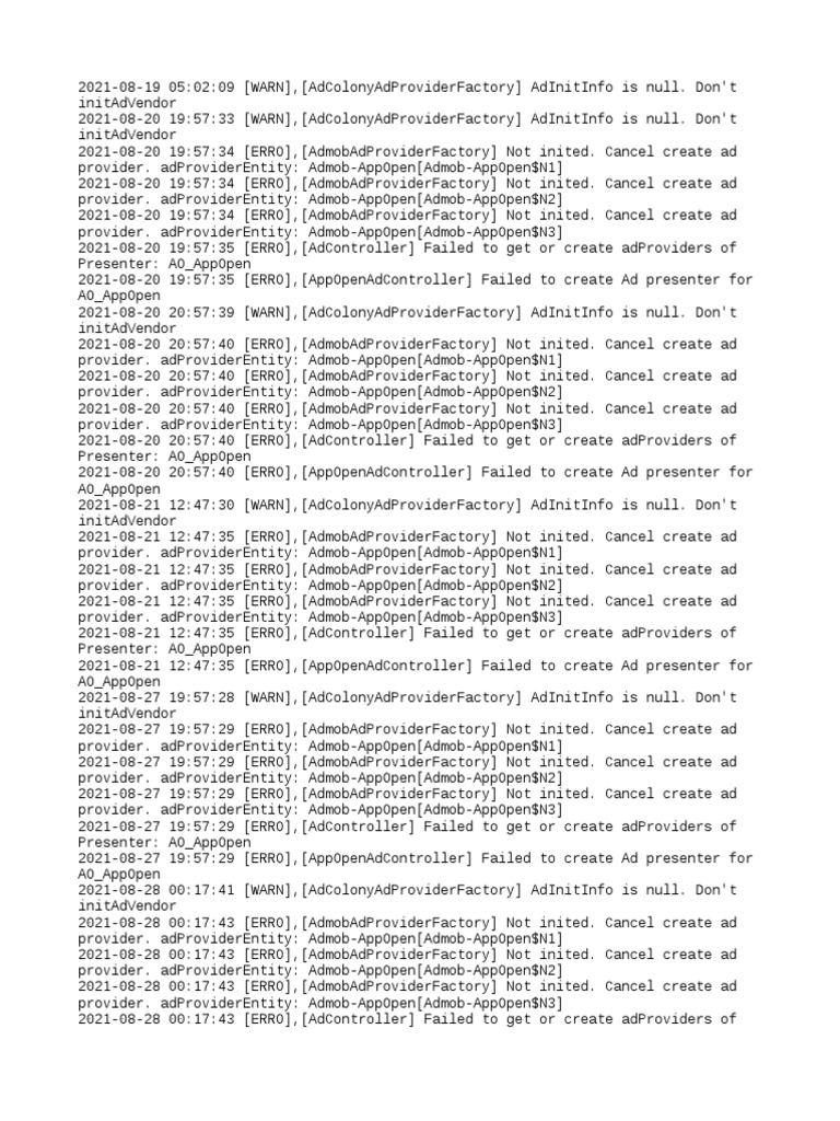 Debug Log | PDF | Software Development | Computer Data