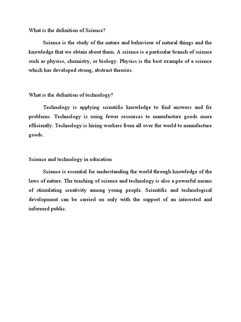What Is The Definition of Science | Download Free PDF | Science ...