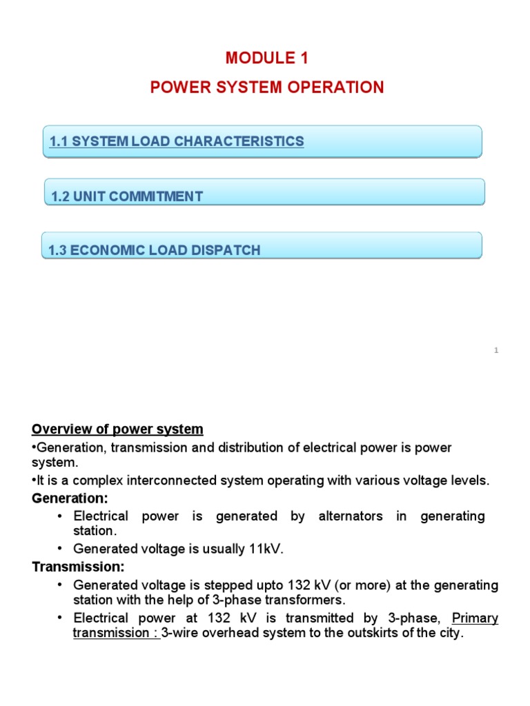 System Load Characteristics | PDF | Power Station | Forecasting