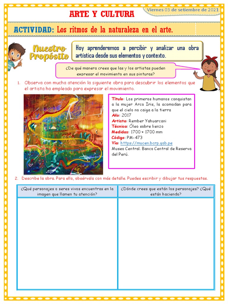 Ficha de Arte 03-09-21-D | PDF | Naturaleza | Arco iris