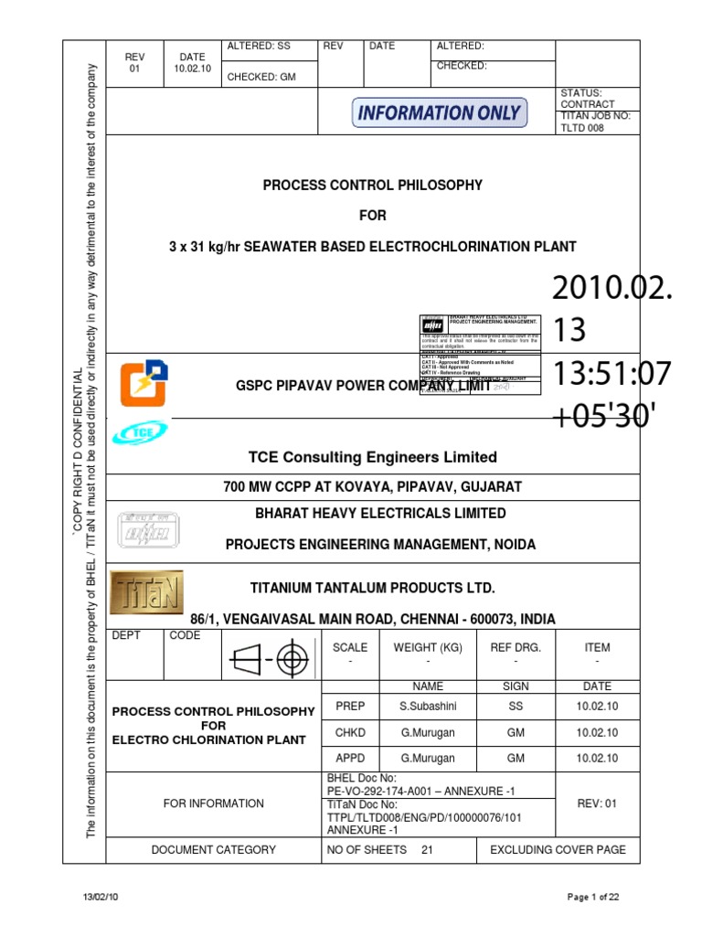 Process Control Philosophy-Rev-1 | PDF | Filtration | Pump