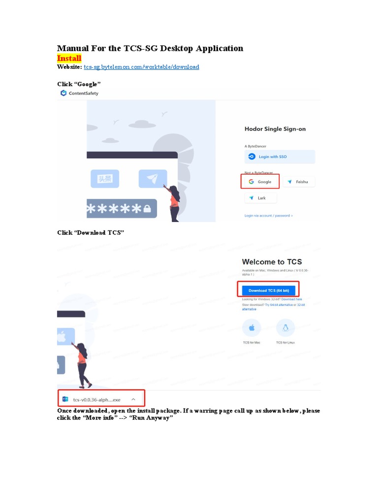Manual For The TCS Desktop Application | PDF | Computers