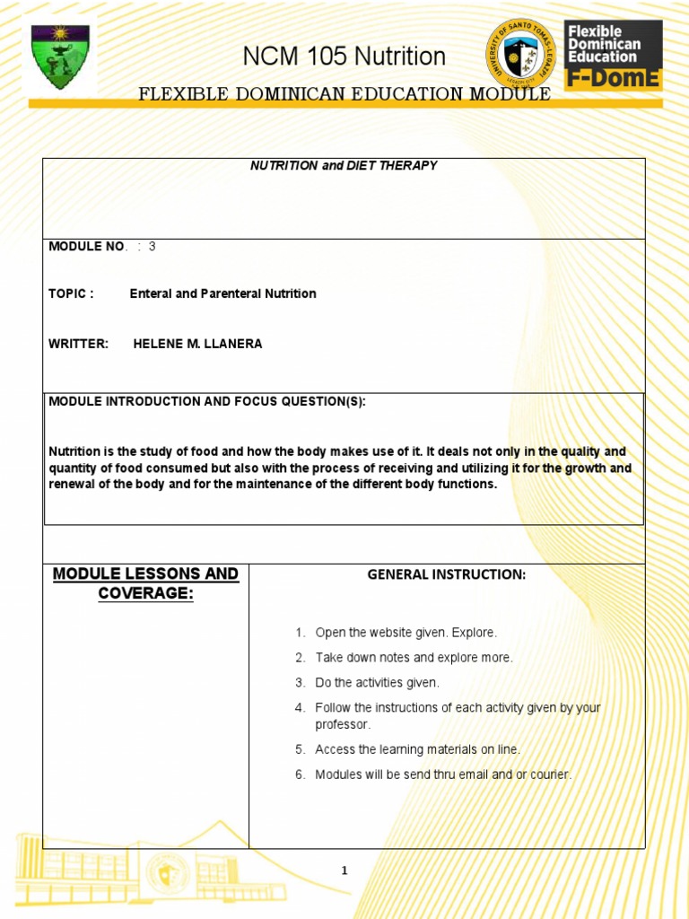 NCM 105 Nutrition | PDF | Diabetes | Dieting