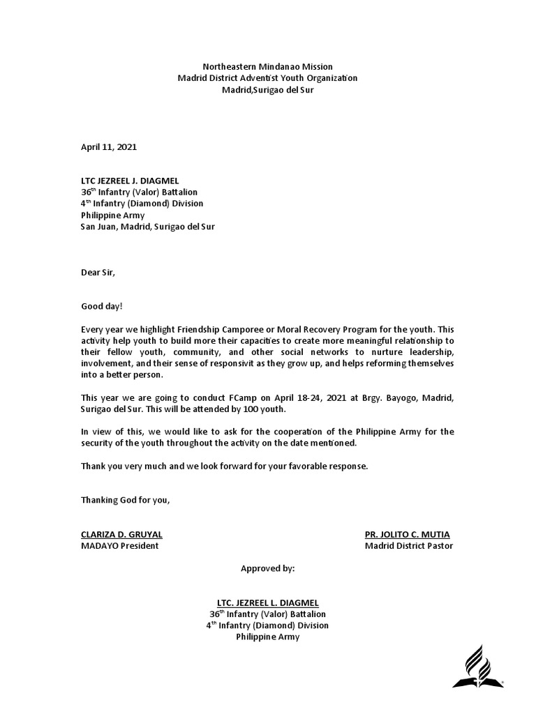 LTC Jezreel J. Diagmel: TH TH | PDF | Military