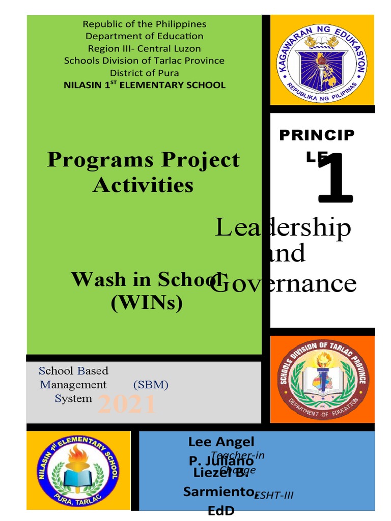Programs Project Activities: Wash in School (Wins) | Download Free PDF ...
