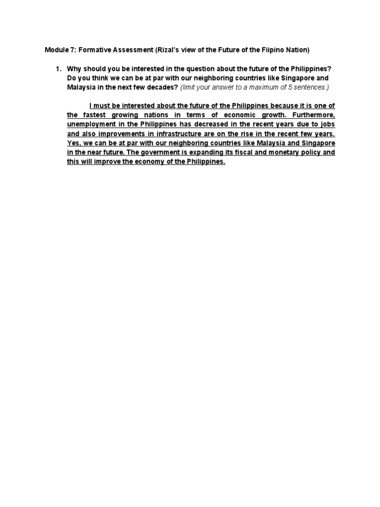 Module 7 - Formative Assessment | PDF