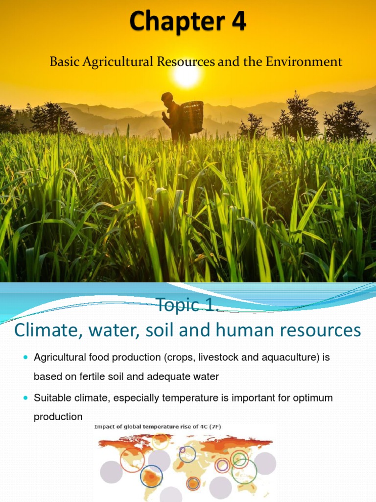 Agricultural Resources and Climate Impact | PDF | Soil | Agriculture