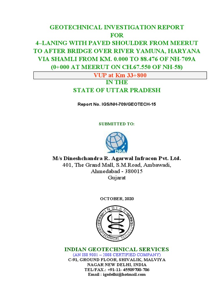 Sample Geotech Report | Download Free PDF | Geotechnical Engineering ...