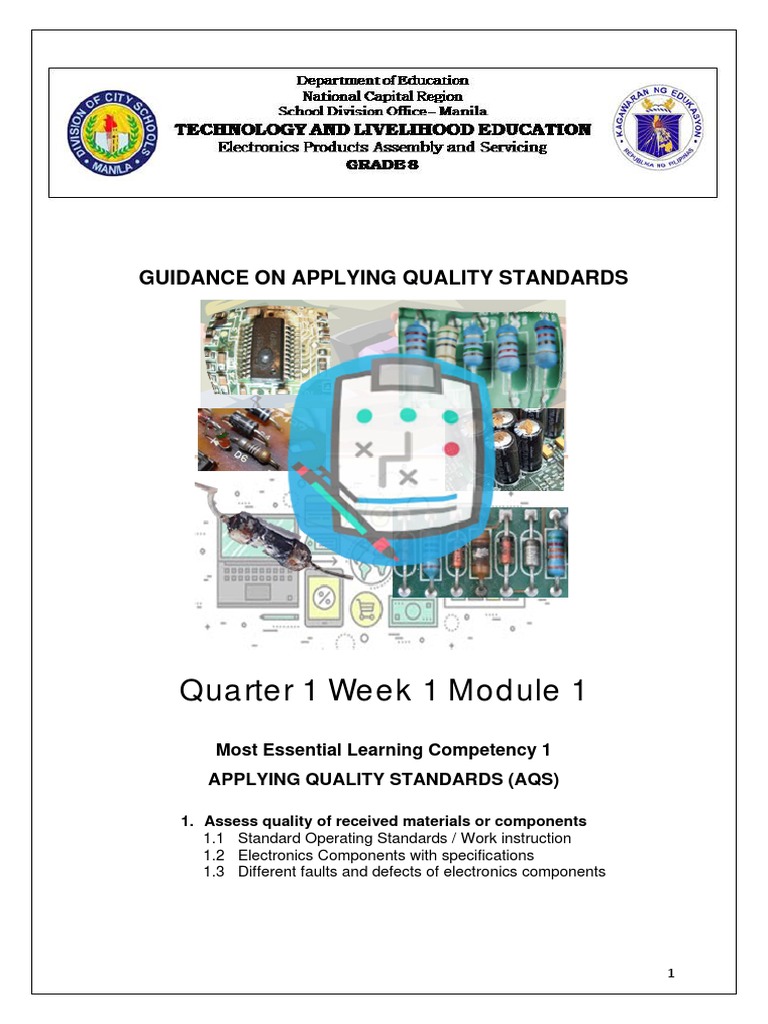 Melc 1 Applying Quality Standards Aqs | Download Free PDF | Passivity (Engineering) | Inductor