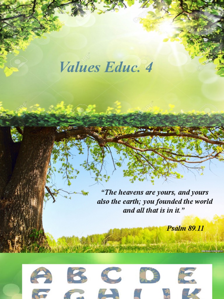Values Ed (Unit 3 Lesson 3) | PDF
