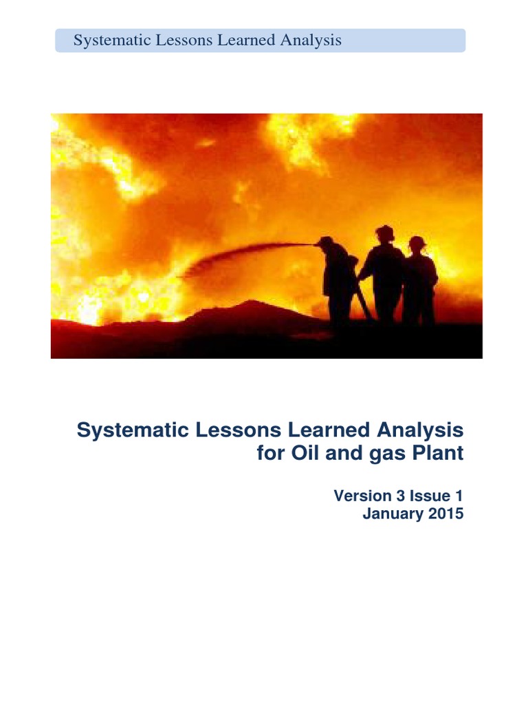 Systematic Lessons Learned Analysis For | PDF | Pipeline Transport | Pipe (Fluid Conveyance)